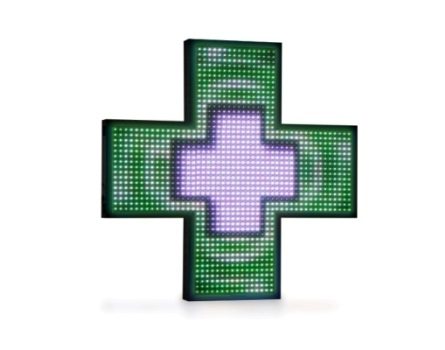 Croix de Pharmacie LED - LED Boutique - Afficheurs LED Professionnels