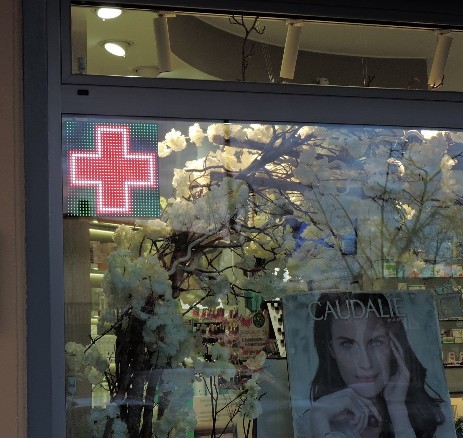 Mini Croix de Pharmacie - LED Boutique - Afficheurs LED Professionnels