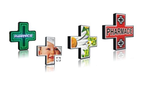 Croix Pharmacie - LED Boutique - Afficheurs LED Professionnels